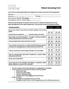 Patient-Screening-Acknowledgment-Form - Christie Park Dental and ...